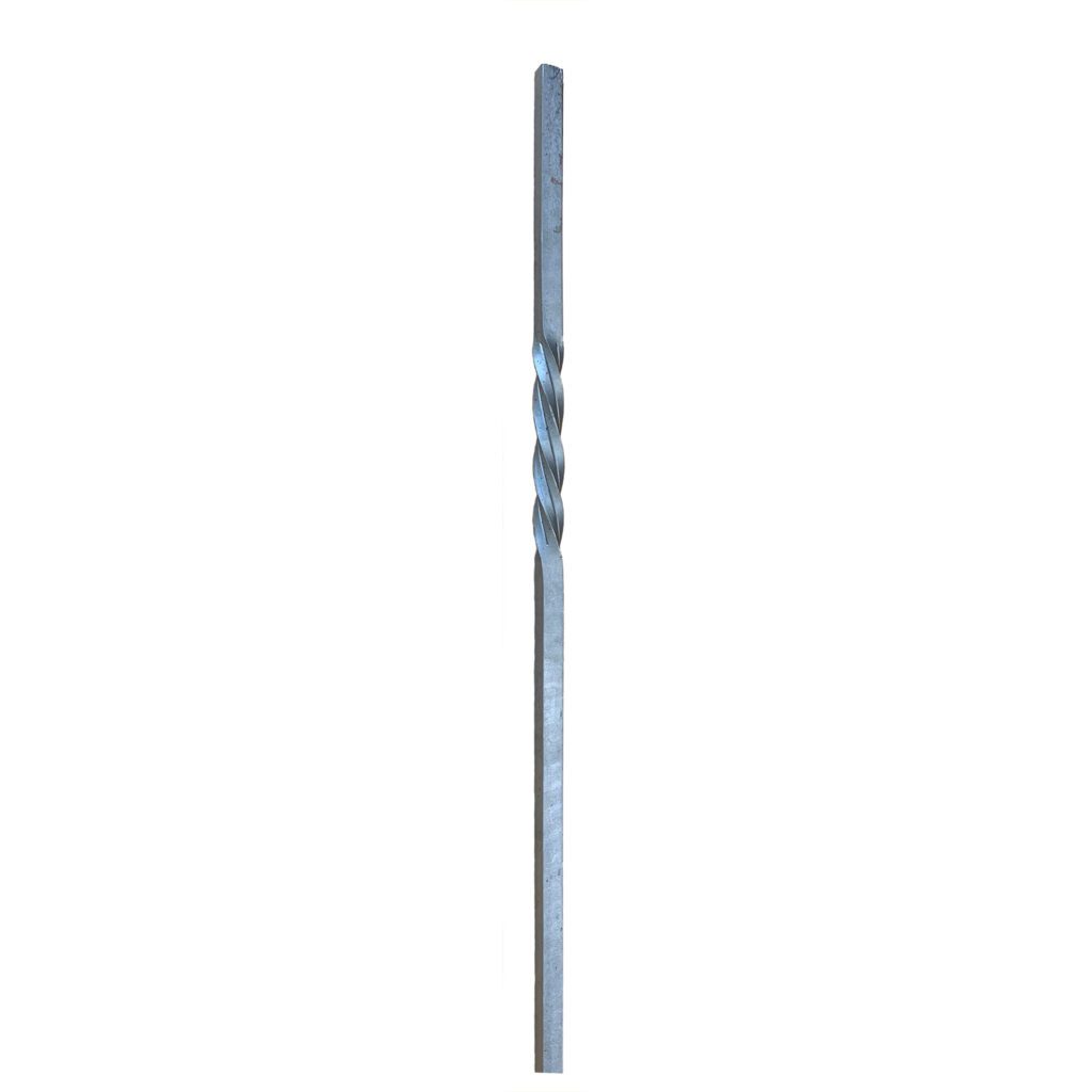 Wrought iron square post with twist feature – D.J.A. Imports, Ltd.