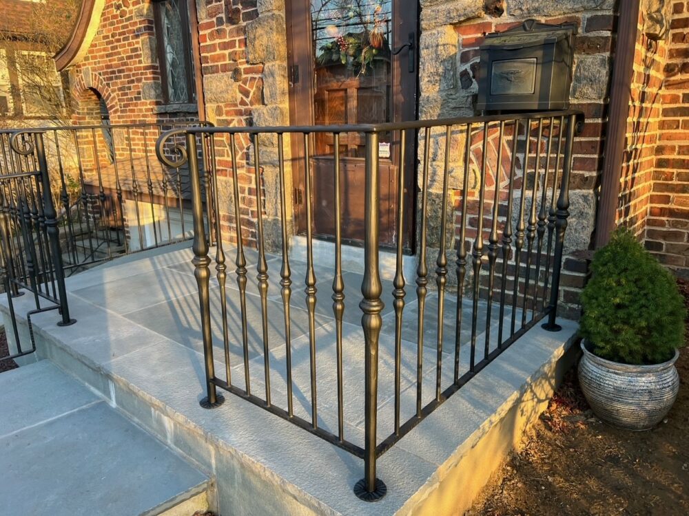 New York City Matte Black Galvanized Staircase Railing – D.J.A. Imports ...